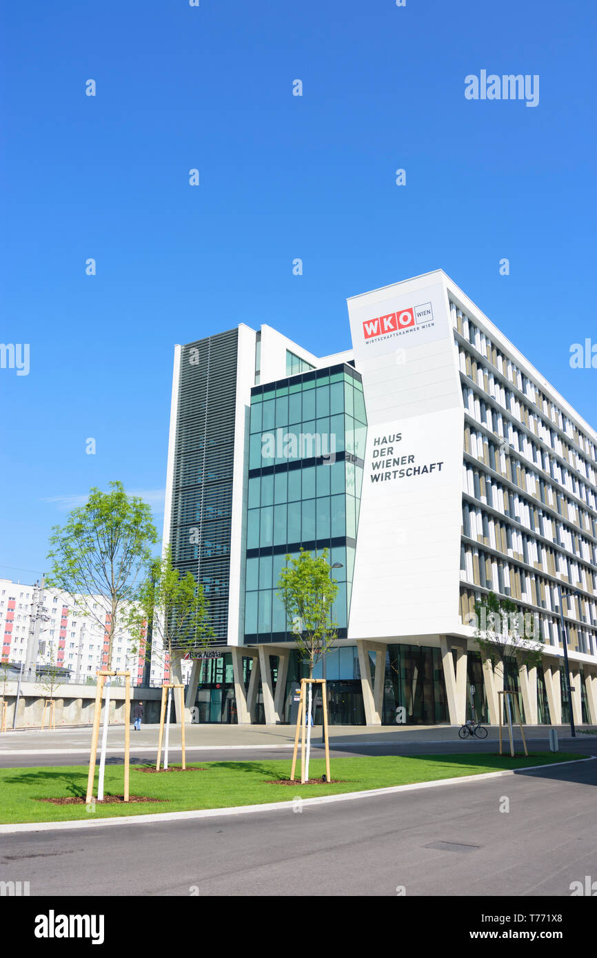 Wien, Vienna: building of WKO Wien Wirtschaftskammer Österreich ...