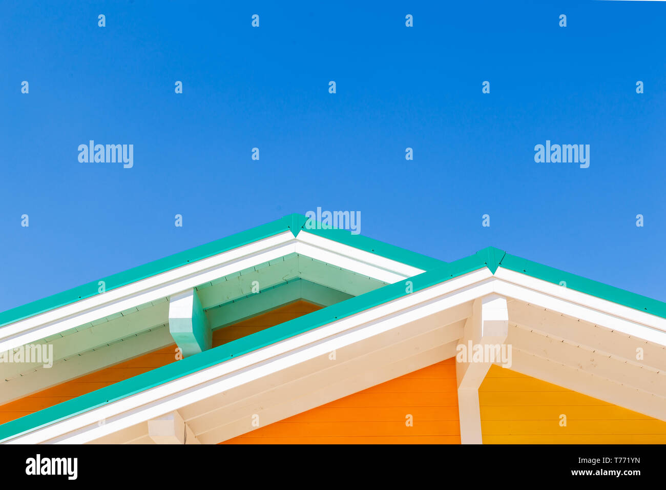 Colourful shingles hi-res stock photography and images - Alamy