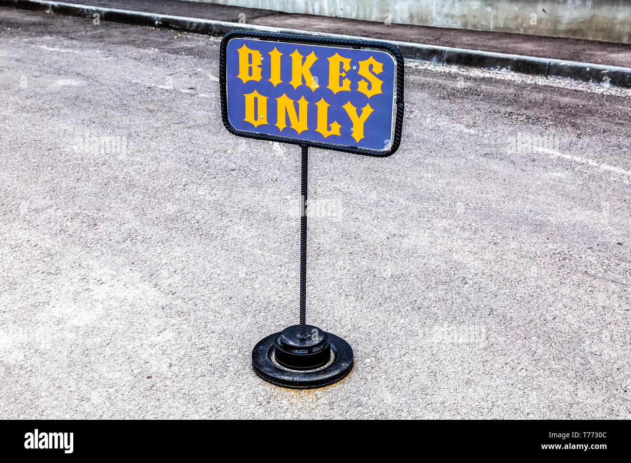 Motorcycle Parking Only High Resolution Stock Photography and Images ...