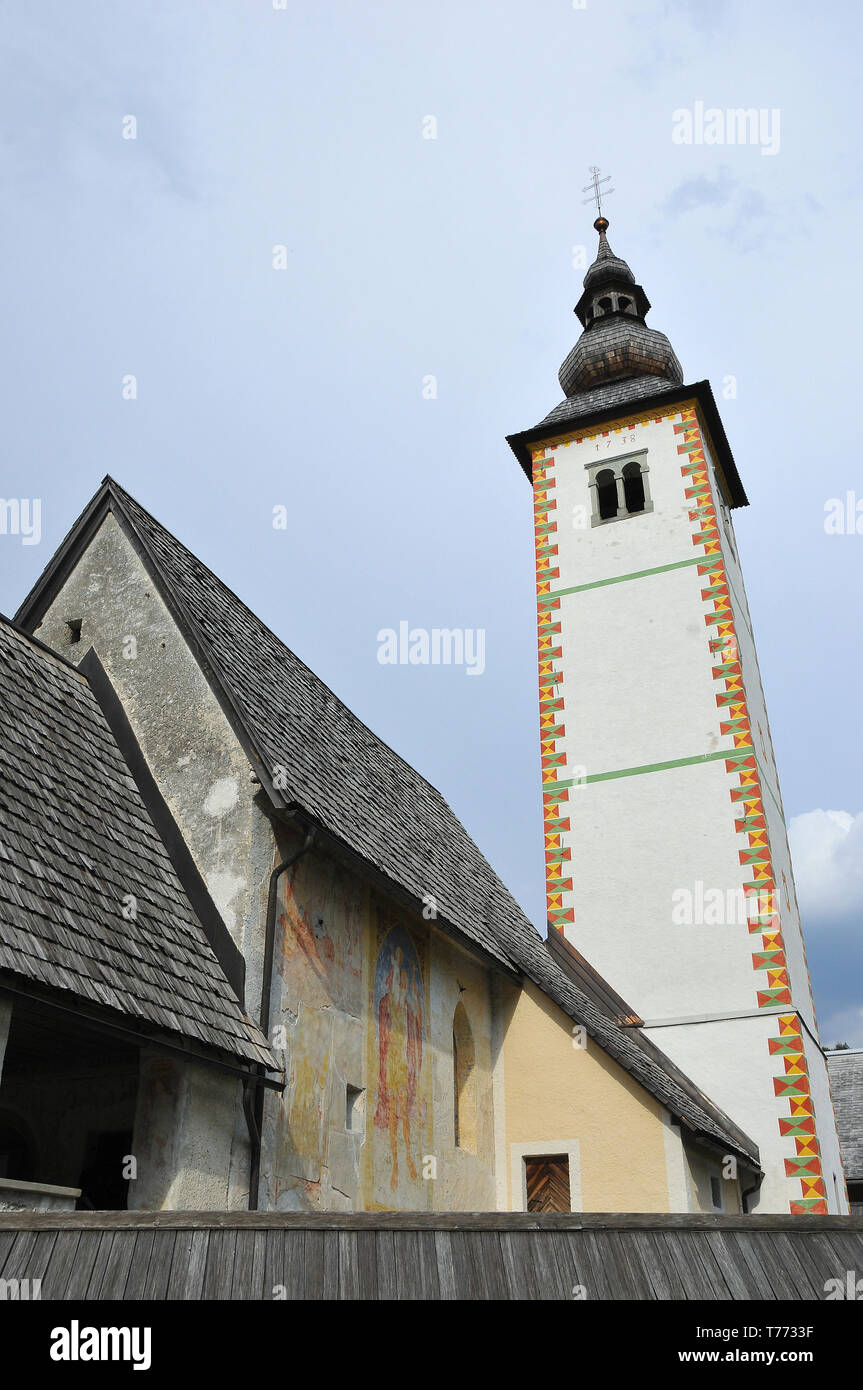 St. John the Baptist's Church, Cerkev sv. Janeza Krstnika, Ribčev Laz ...