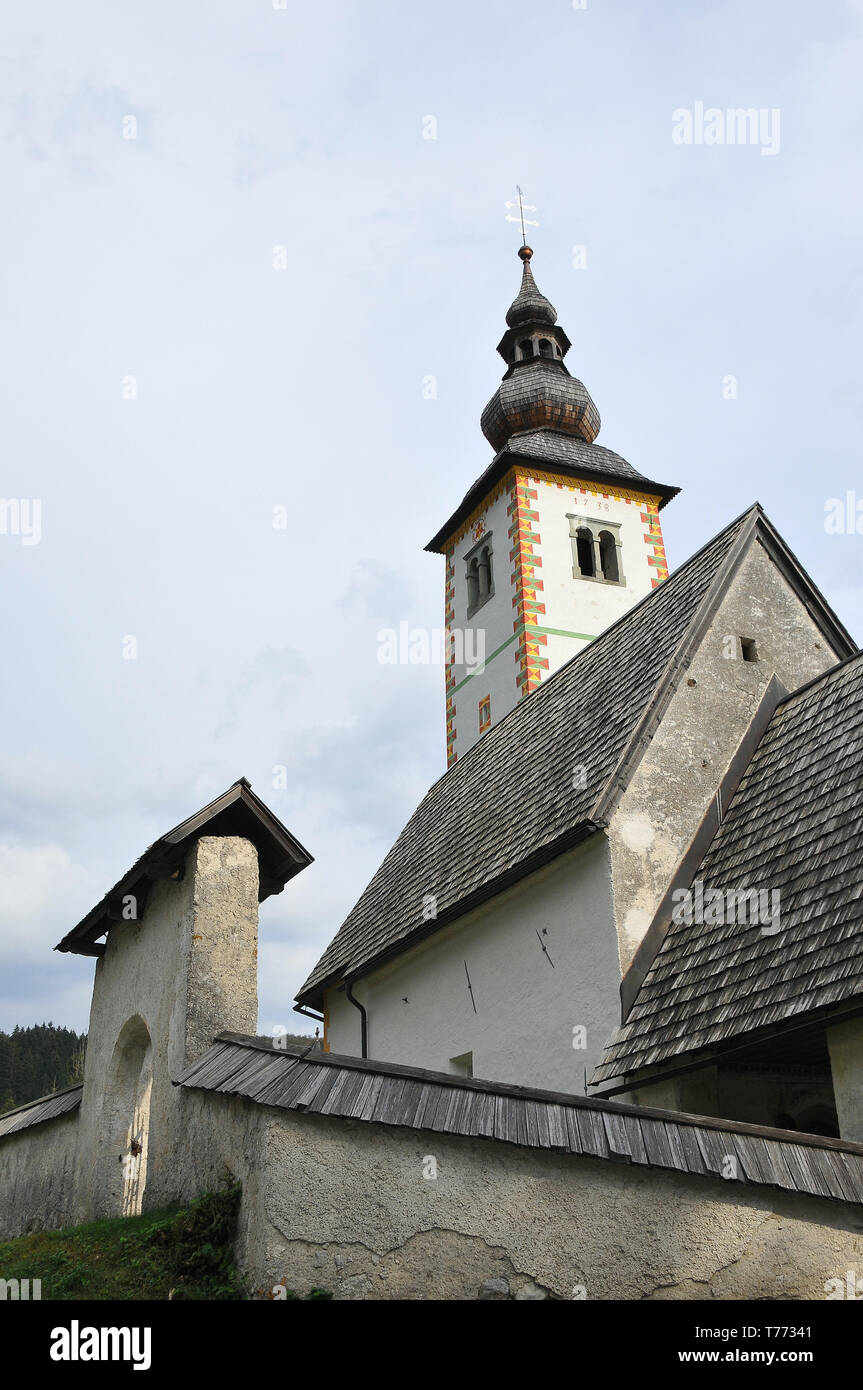 St. John the Baptist's Church, Cerkev sv. Janeza Krstnika, Ribčev Laz ...