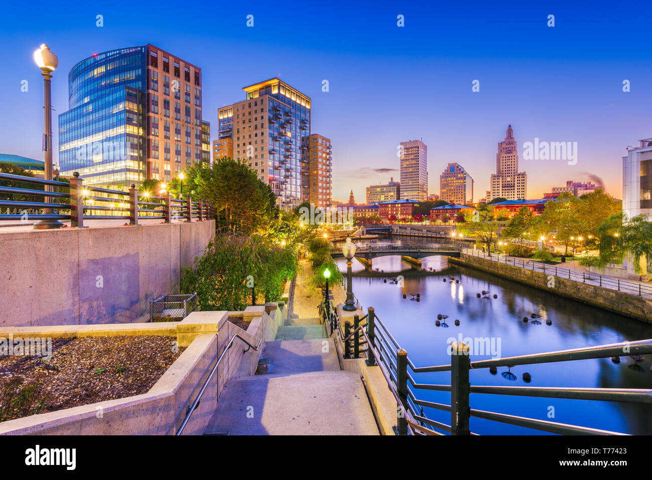 Providence skyline hi-res stock photography and images - Alamy