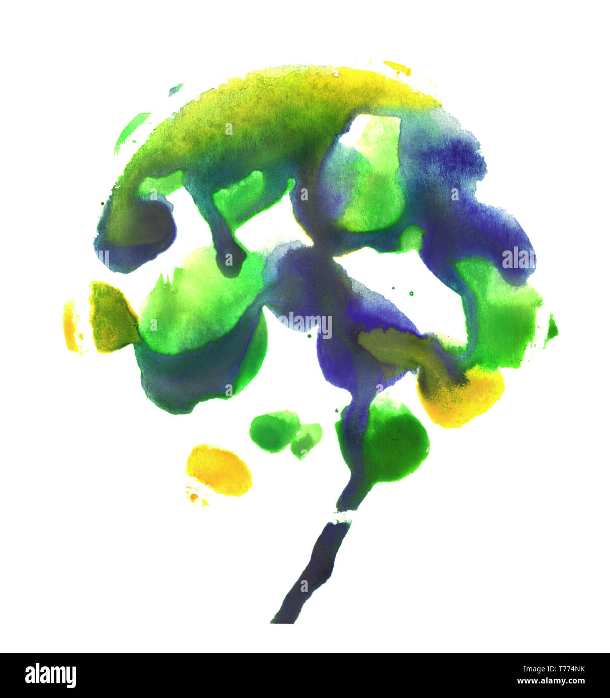 Vibrant tree painting Cut Out Stock Images & Pictures - Alamy