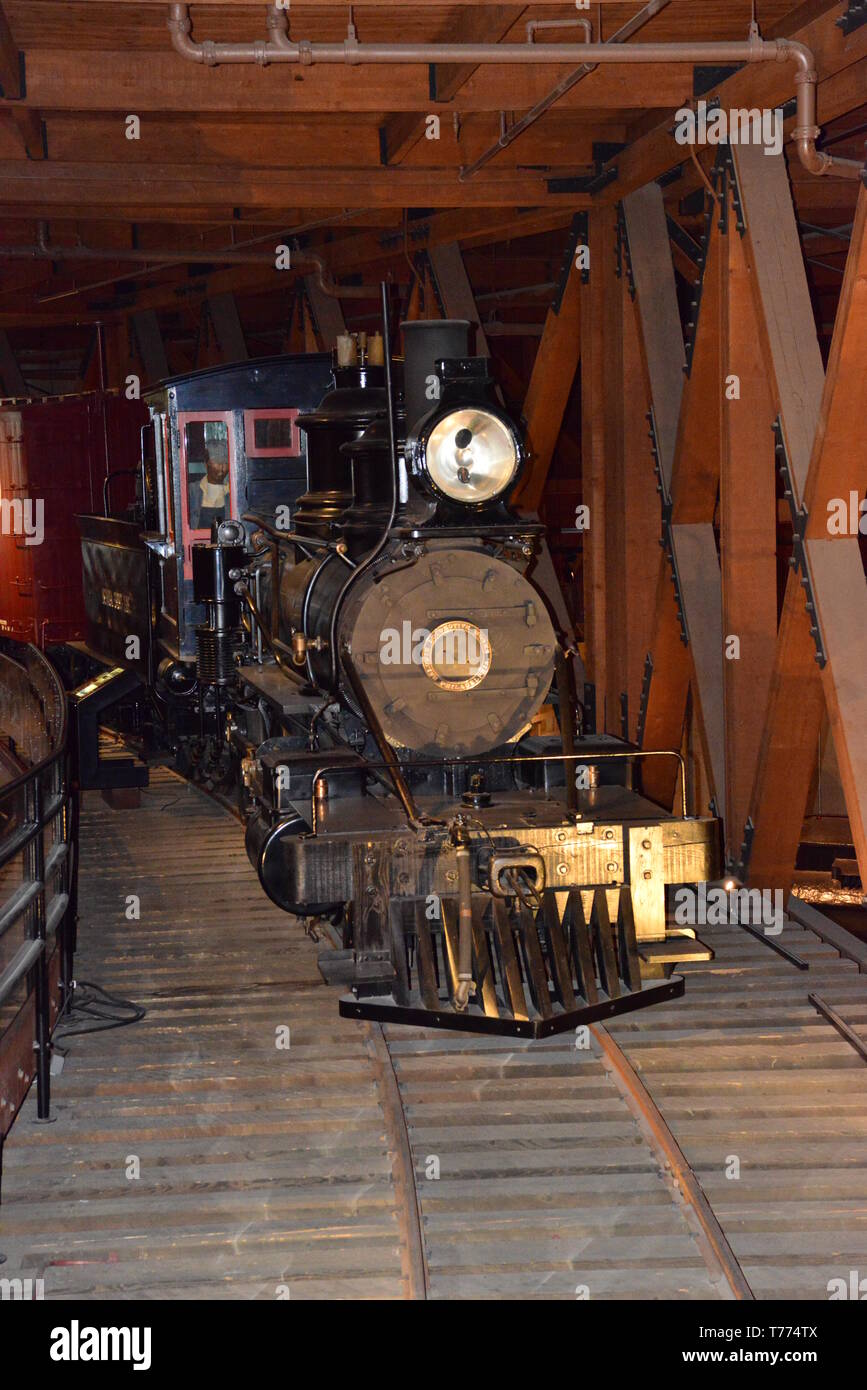 An American vintage steam locomotive Stock Photo - Alamy
