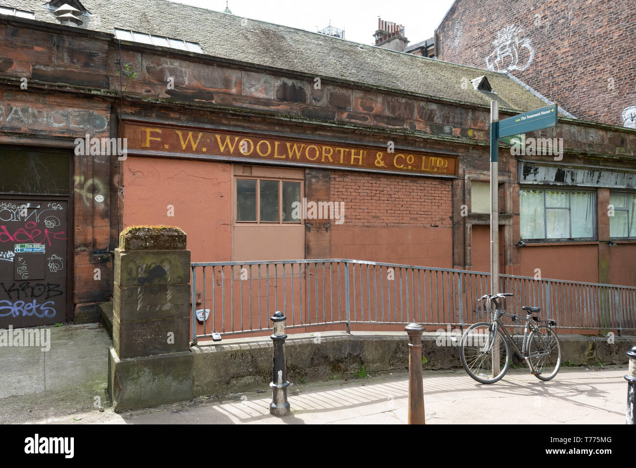 Old F W Woolworth & Co sign, Glasgow, Scotland, UK Stock Photo - Alamy