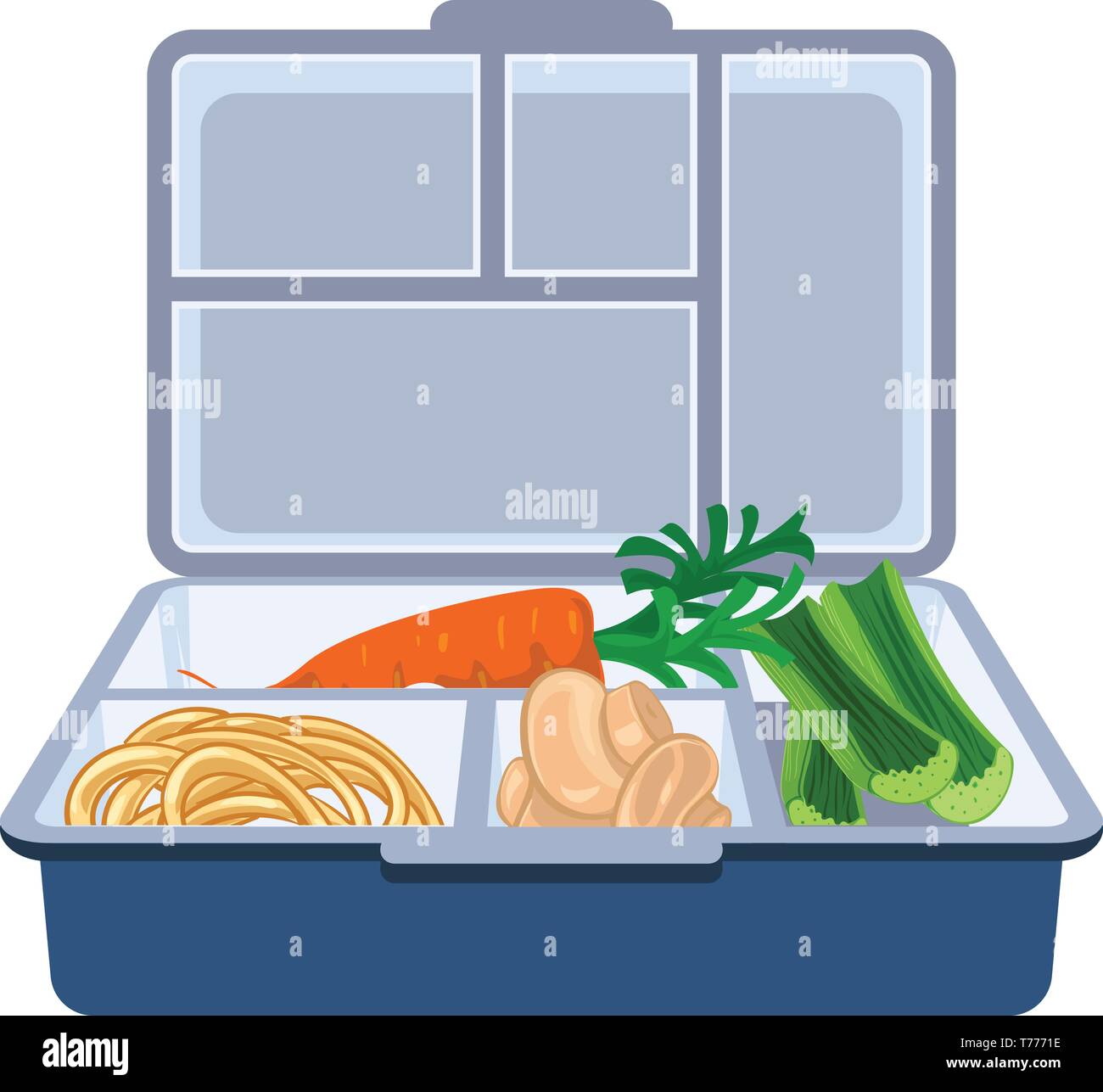 Plastic lunchbox icon. Cartoon of plastic lunchbox vector icon for web ...