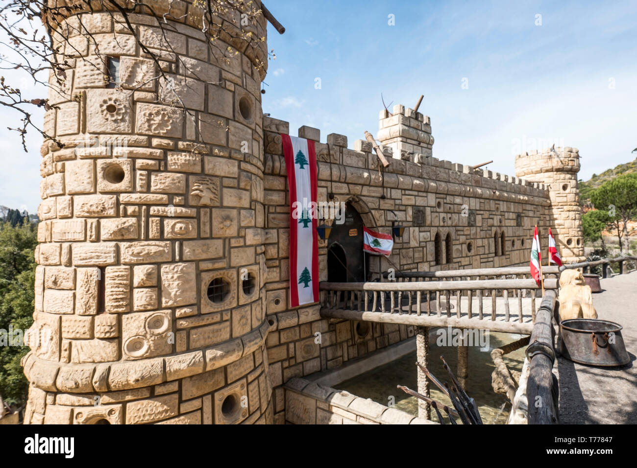 Moussa Castle Museum, Lebanon Stock Photo - Alamy