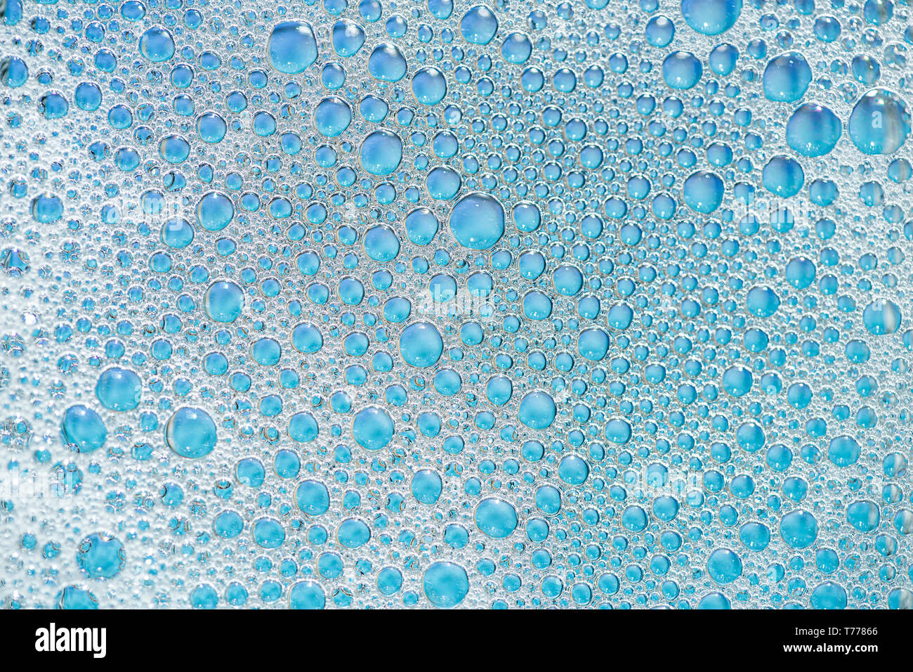 Blue liquid foam color hi-res stock photography and images - Alamy