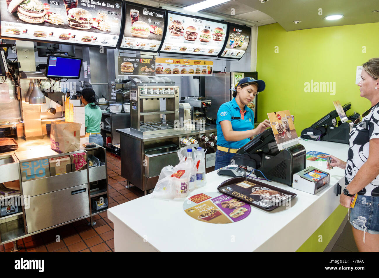 Mcdonald's restaurant order counter hi-res stock photography and images - Alamy