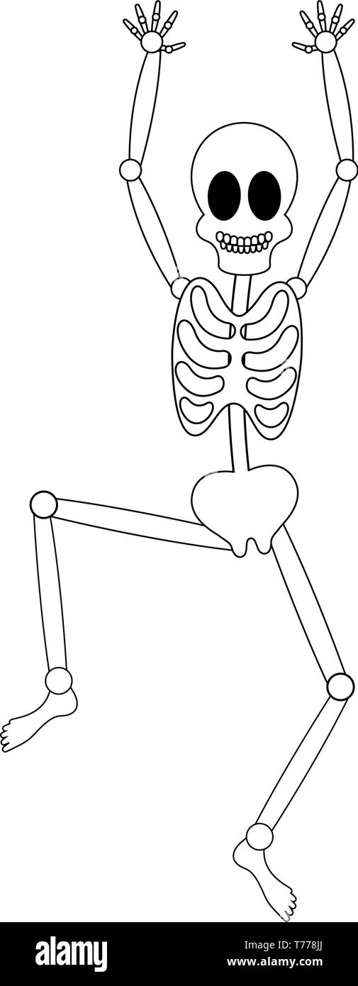 Human body skeleton jumping hi-res stock photography and images - Alamy