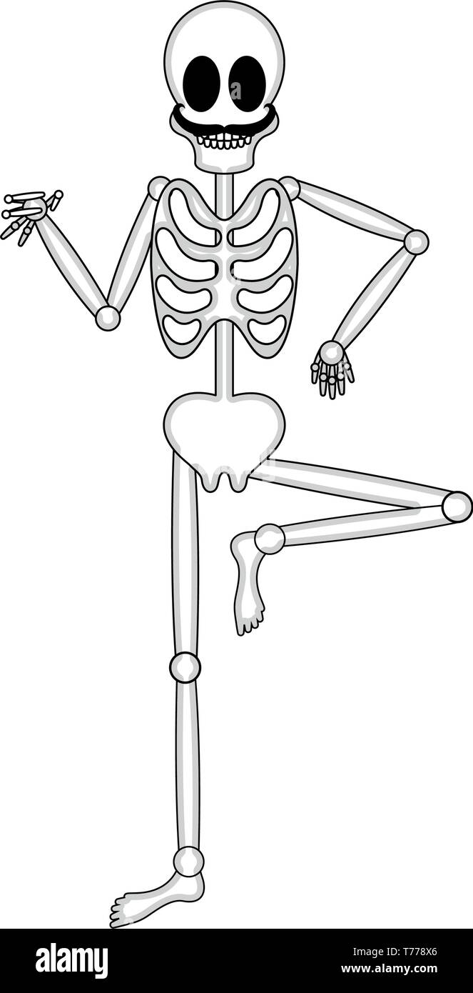 Isolated Happy Skeleton Cartoon Image Stock Vector Image And Art Alamy
