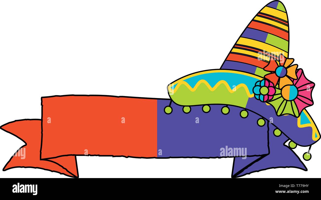Mexican sombrero hat on Stock Vector Images - Alamy