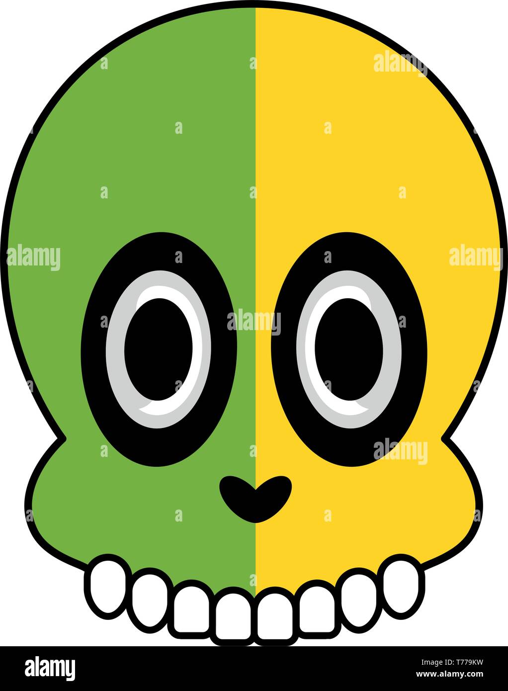 Skeleton halloween cartoon colored Stock Vector Images - Alamy
