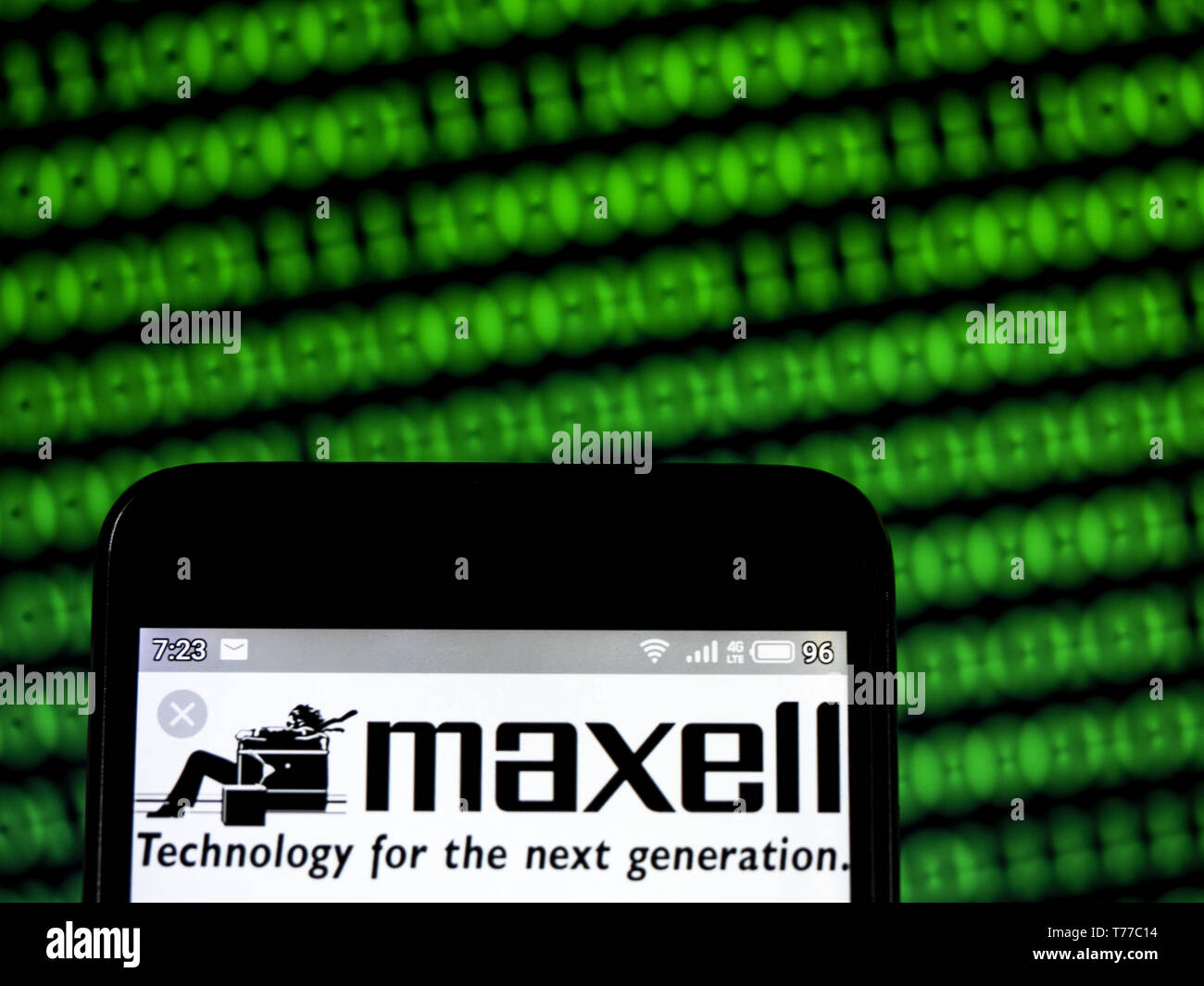 Maxell logo hi-res stock photography and images - Alamy
