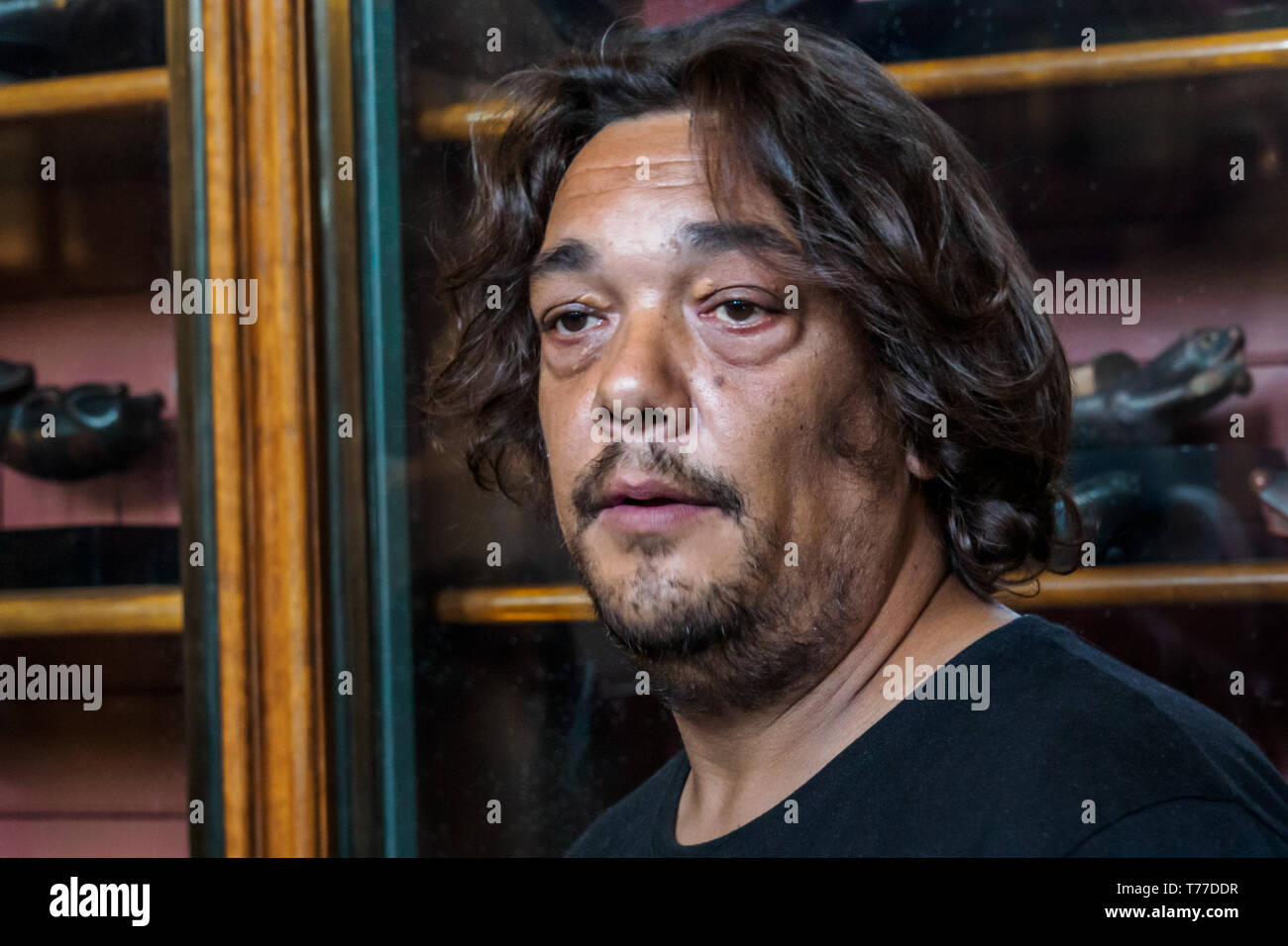 London, UK. 4th May 2019. Indigenous Australian campaigner Rodney Kelly ...