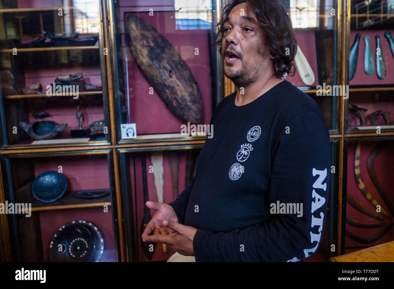 London, UK. 4th May 2019. Indigenous Australian campaigner Rodney Kelly ...