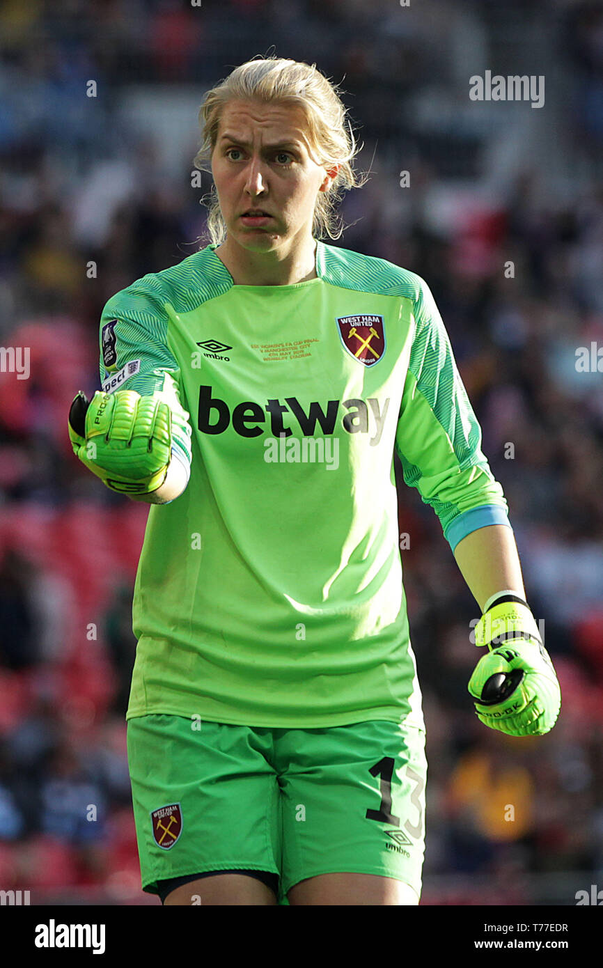 London, UK. 04th May, 2019. Anna Moorhouse of West Ham United during ...