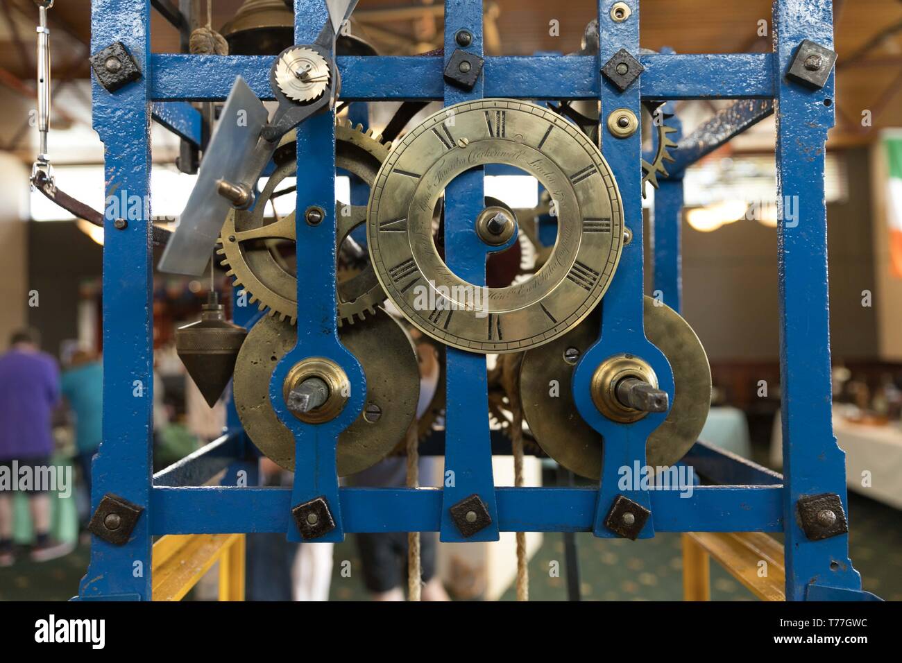 Canberra, USA. 4th May, 2019. Photo taken on May 4, 2019 shows a clock ...