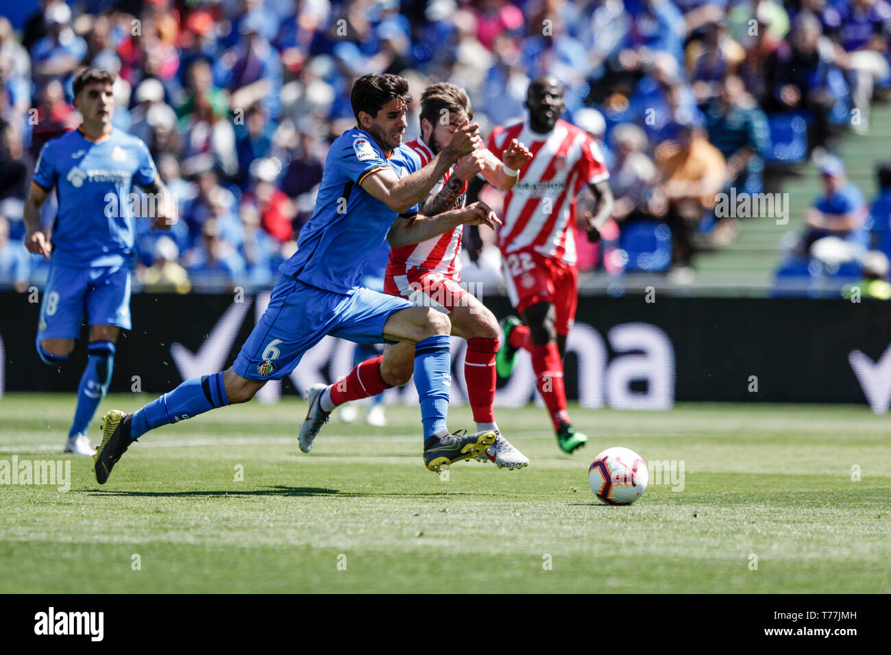 Coliseum Alfonso Perez, Getafe, Spain. 5th May, 2019. La Liga football ...