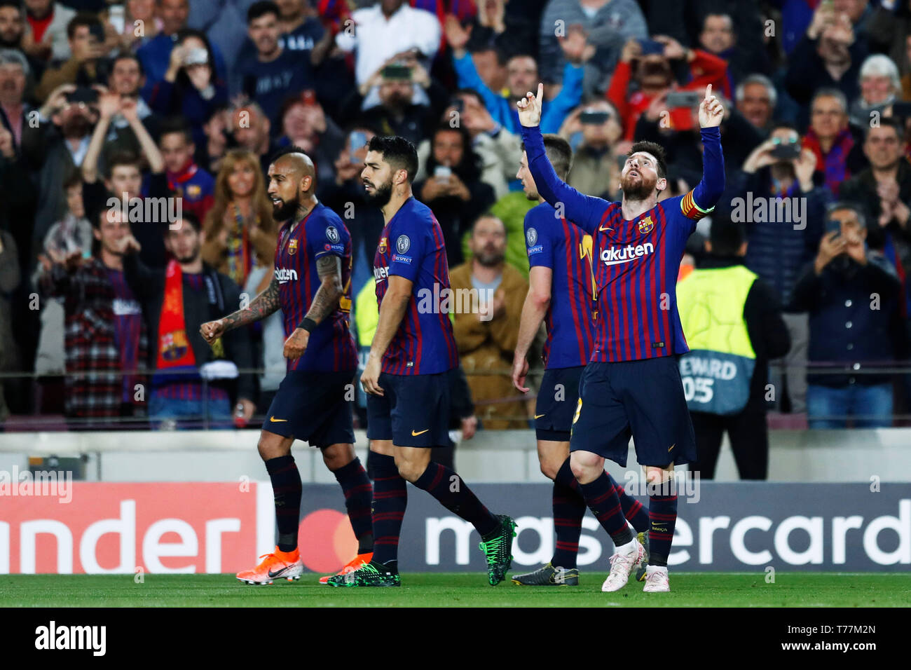 Barcelona, Spain. Credit: D. 1st May, 2019. Lionel Messi (Barcelona ...