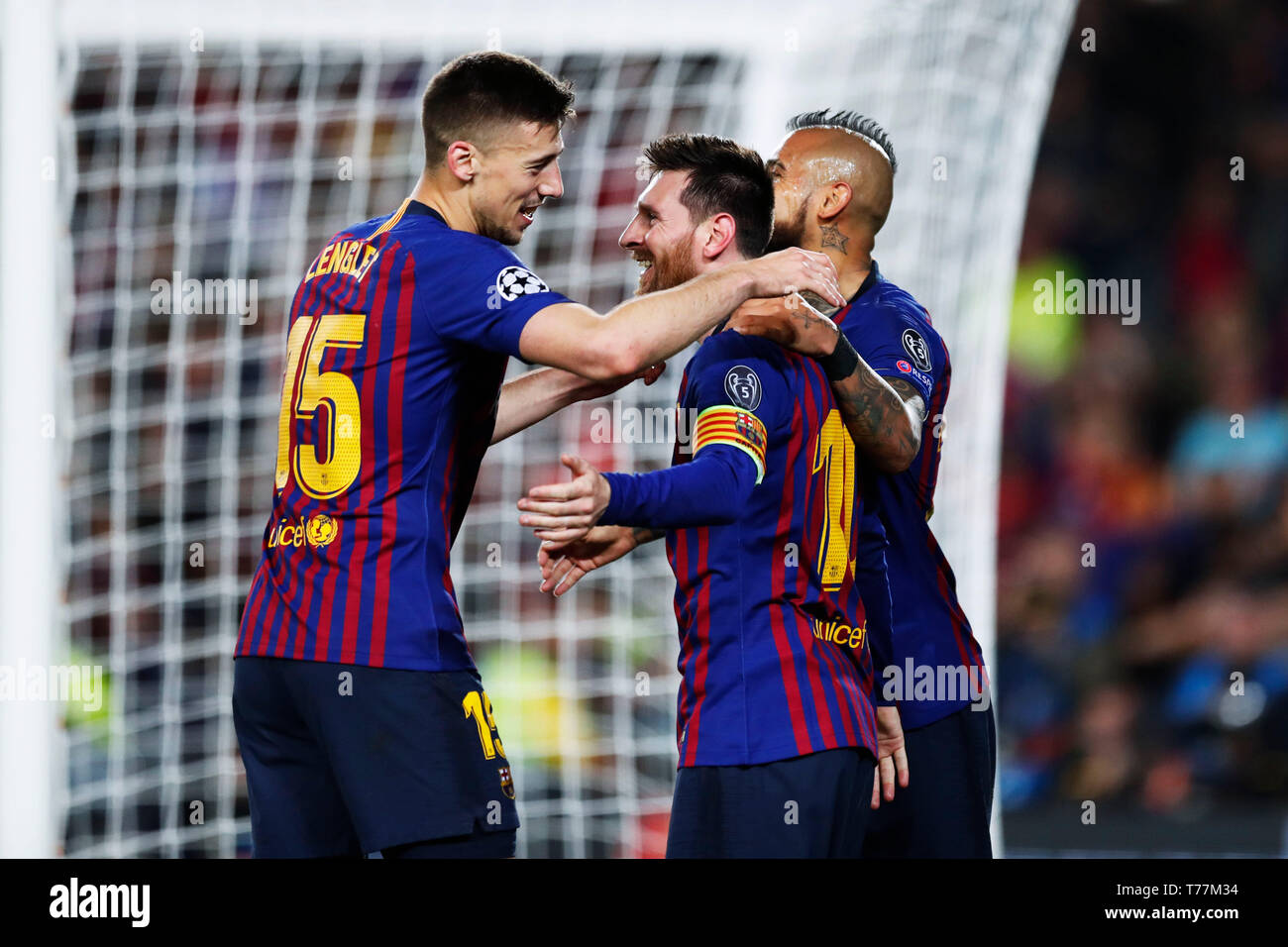 Barcelona, Spain. Credit: D. 1st May, 2019. Clement Lenglet, Lionel ...