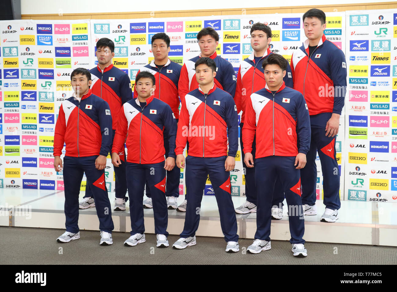 Tokyo, Japan. 5th May, 2019. Japan Men's team group (JPN) Judo : All ...