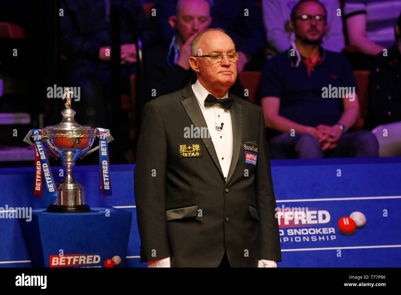 Crucible Theatre, Sheffield, UK. 5th May, 2019. Betfred World Snooker ...