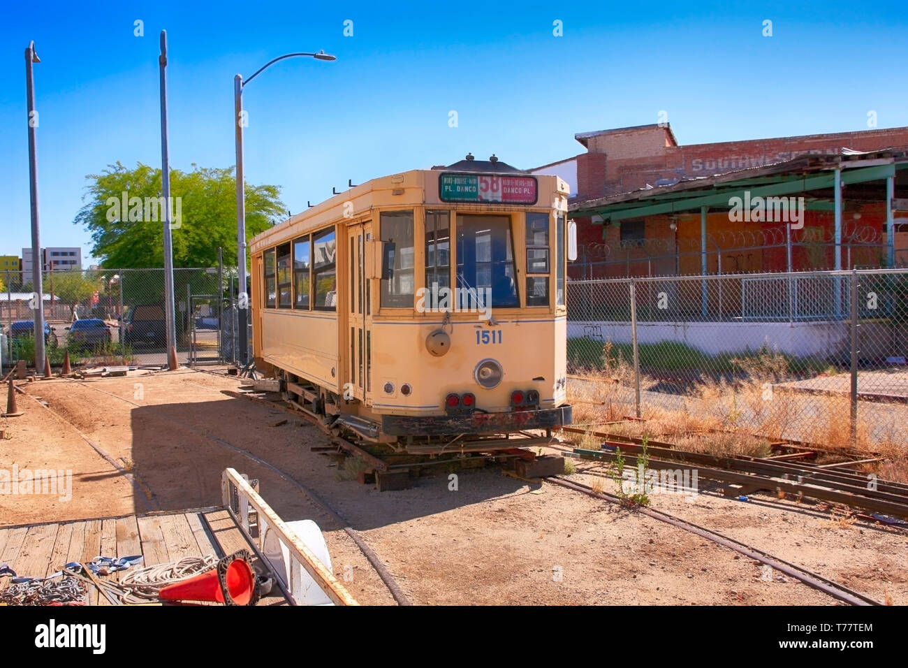 Old pueblo trolley hi-res stock photography and images - Alamy