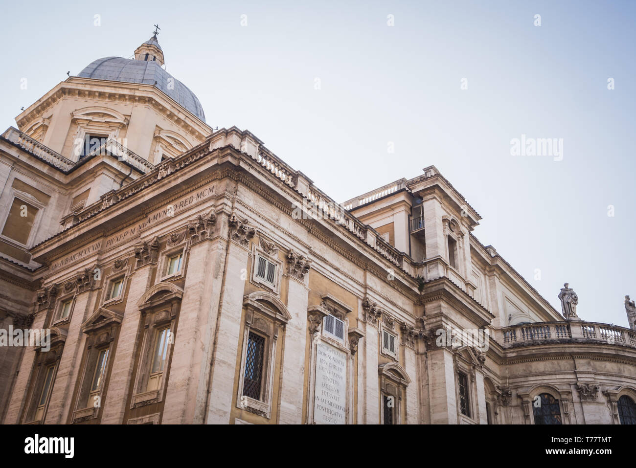 Holy building at the end of the day in Rome Italy Stock Photo - Alamy