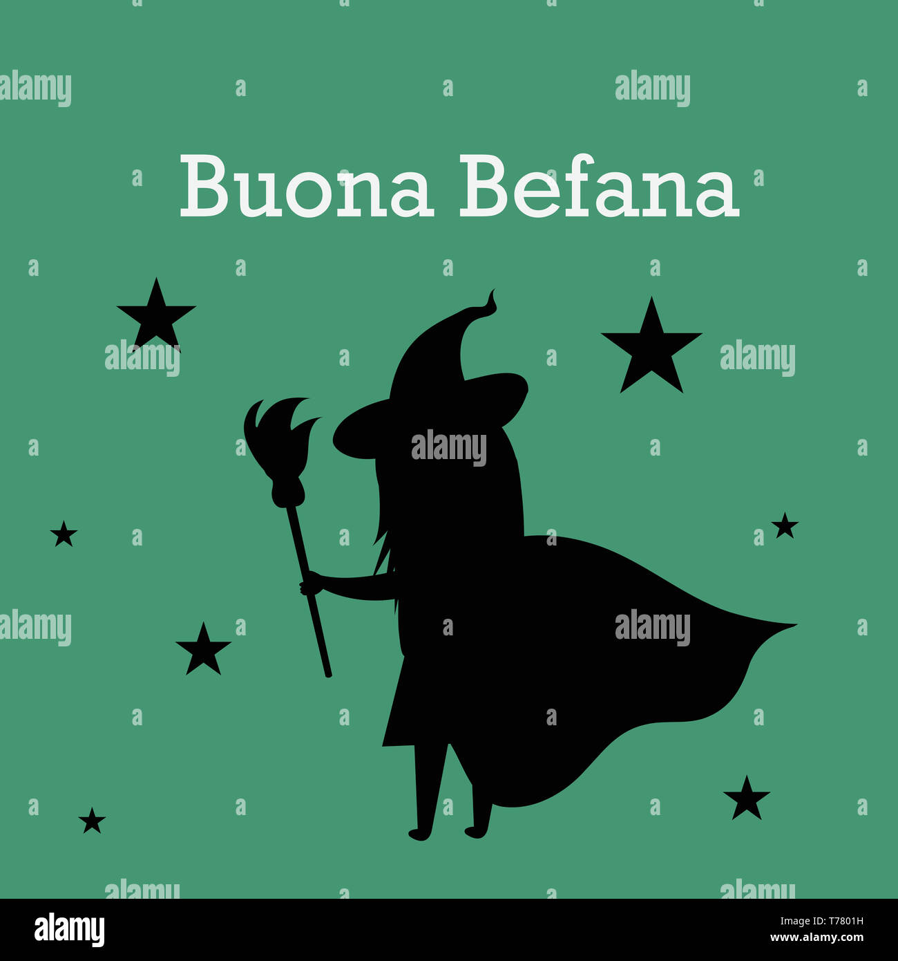 Vector illustration of a background for Happy Epiphany Stock Photo - Alamy