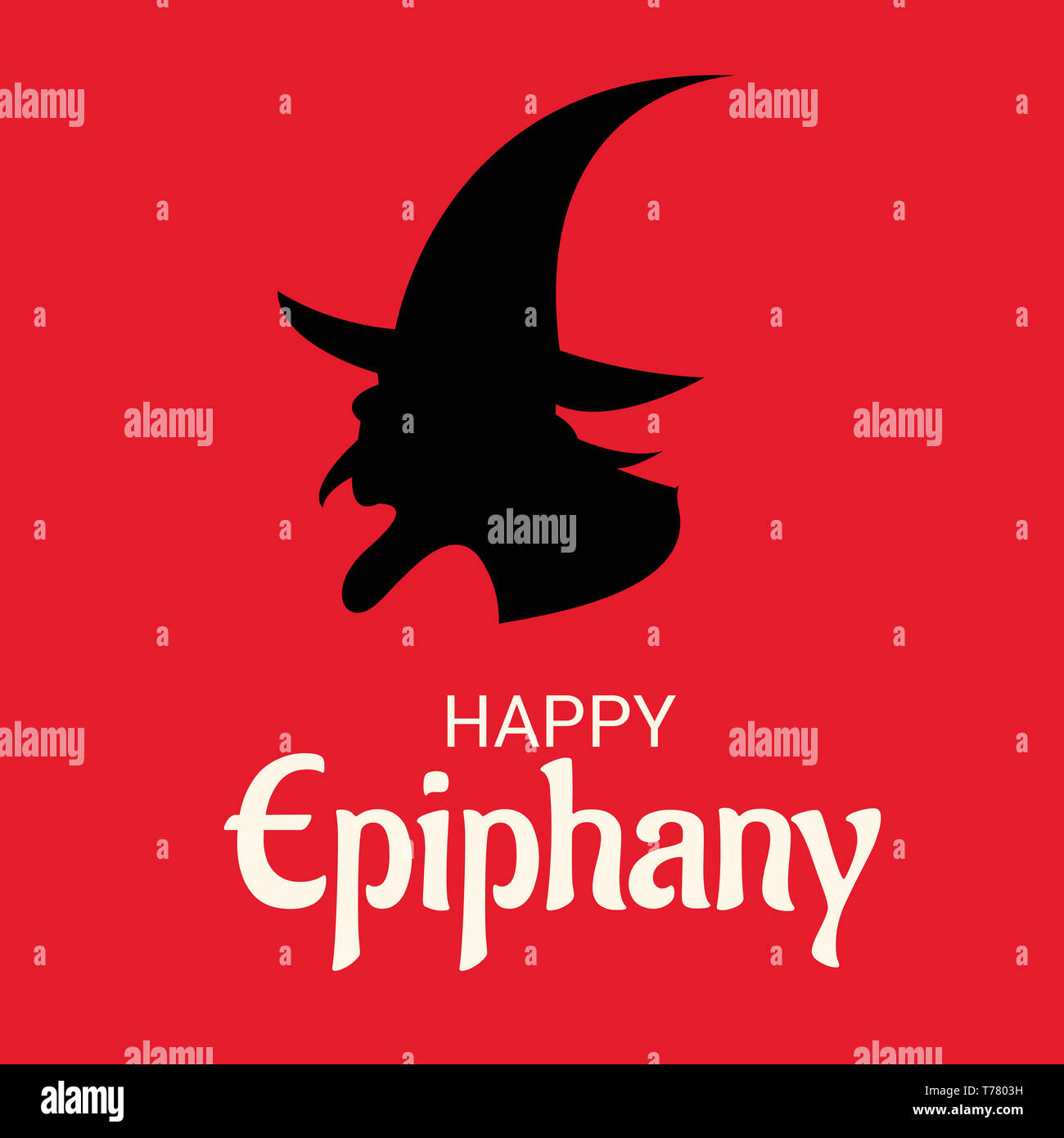Vector illustration of a background for Happy Epiphany Stock Photo - Alamy