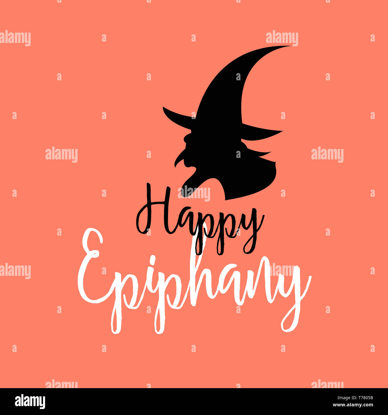 Vector illustration of a background for Happy Epiphany Stock Photo - Alamy
