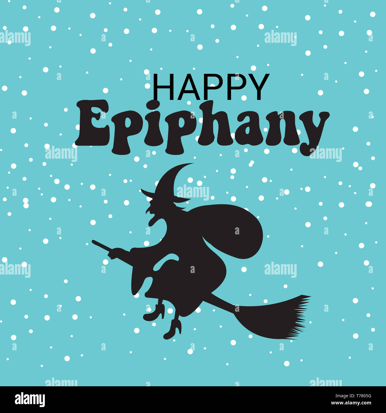 Vector illustration of a background for Happy Epiphany Stock Photo - Alamy