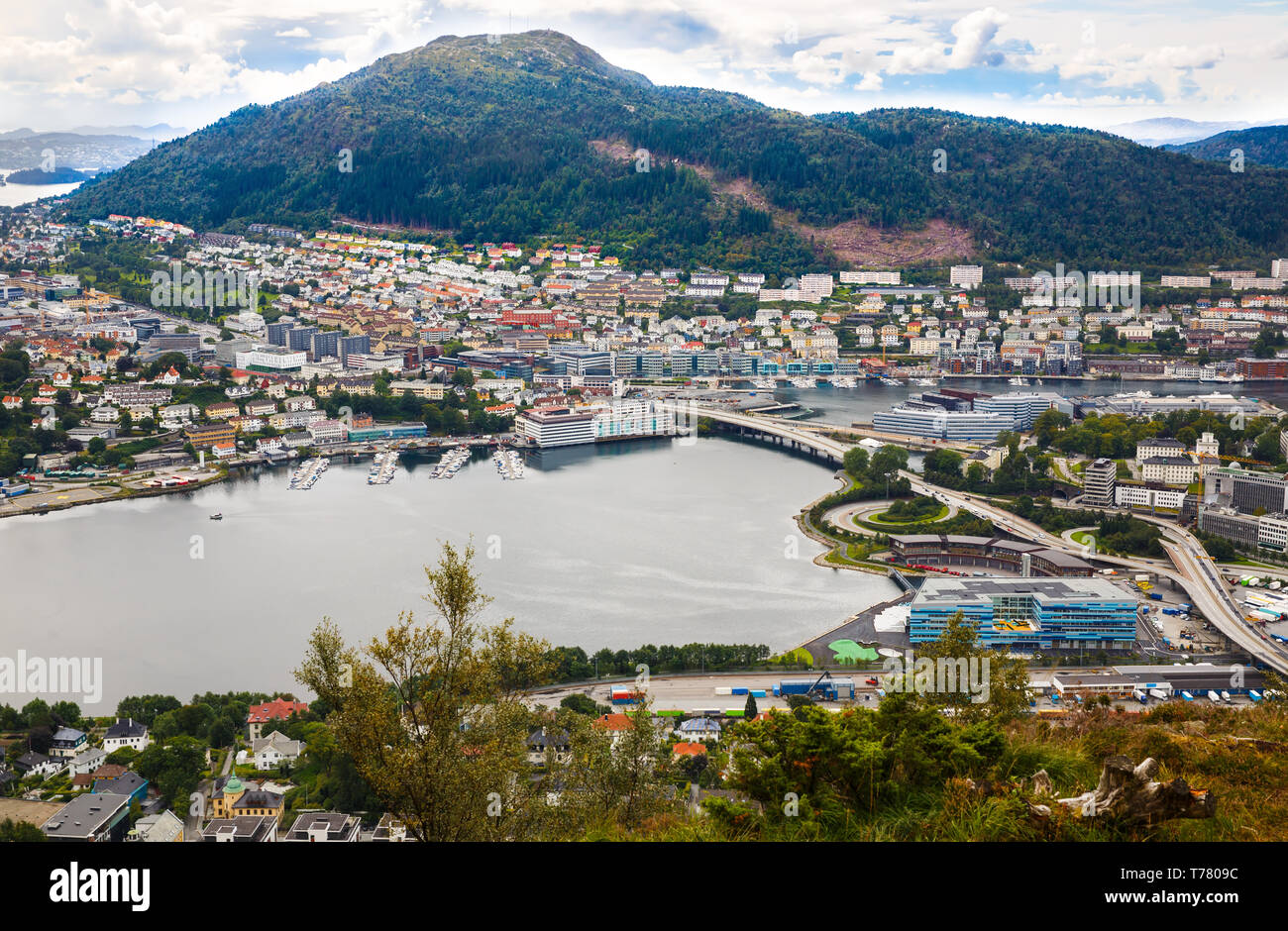 Bergen norway hill hi-res stock photography and images - Alamy