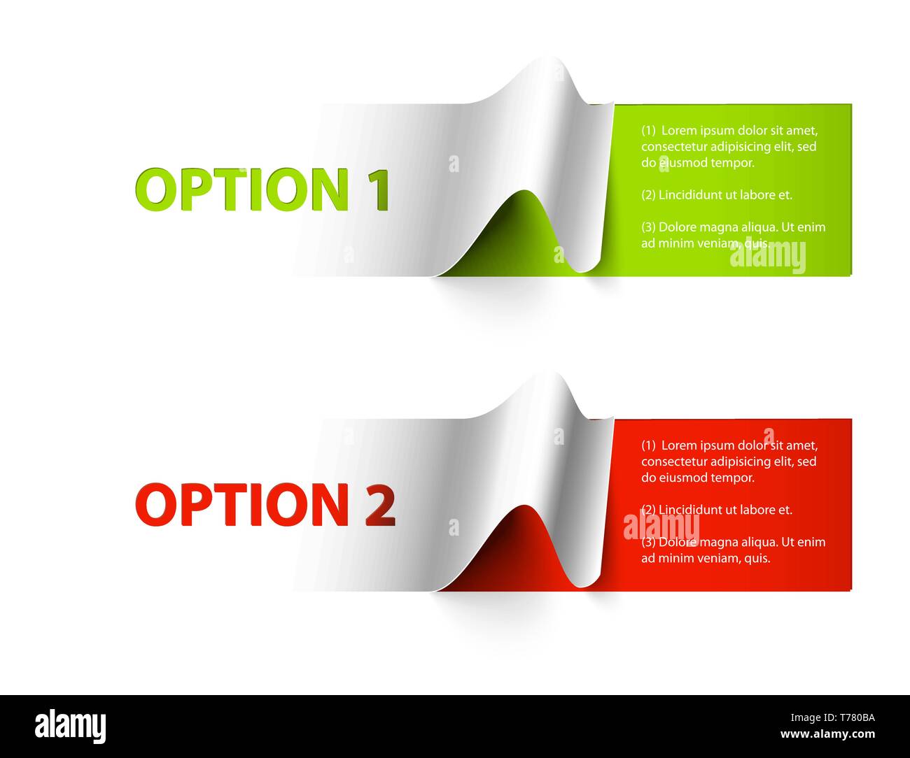 Set of Colorful Vector Sample stickers for various options Stock Vector ...