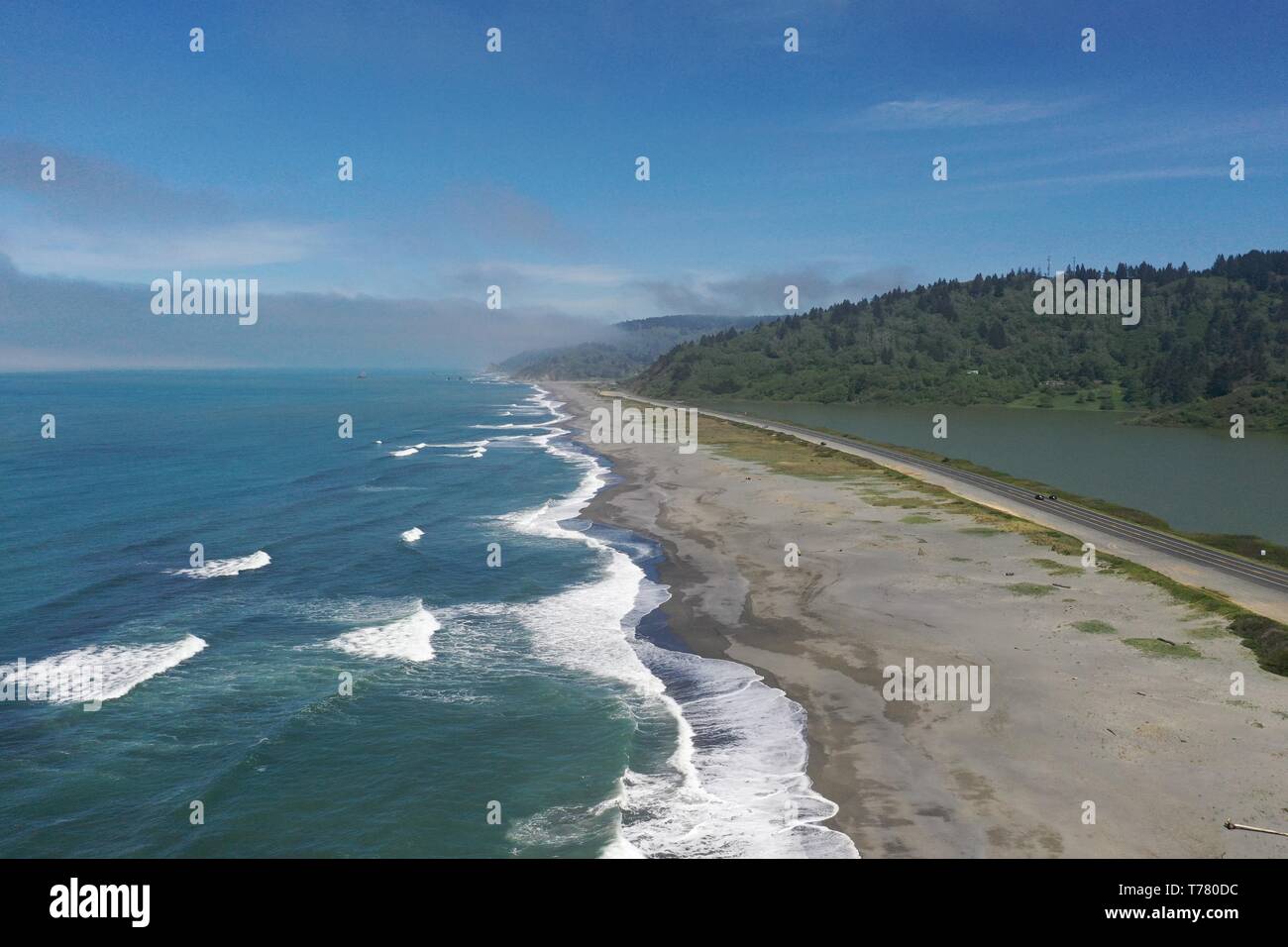 Reading Rock Marine Conservation Area near Orick, CA, the last beach ...