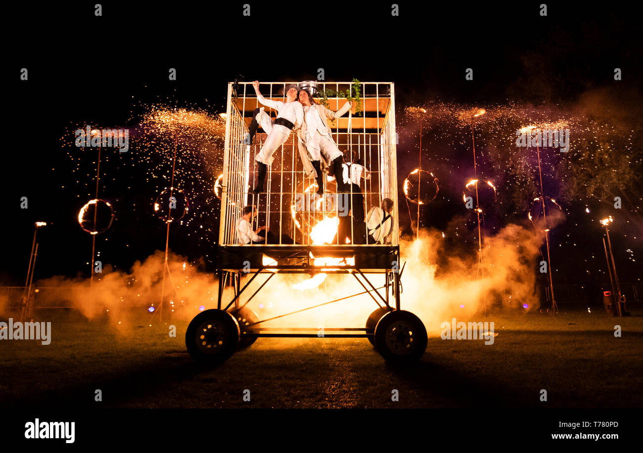 Artists performs during 'The Witching Hour', a large-scale immersive ...