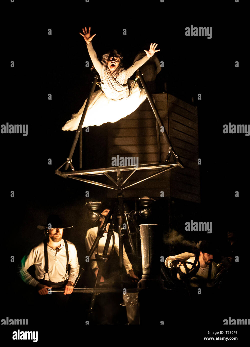 Artists performs during 'The Witching Hour', a large-scale immersive ...