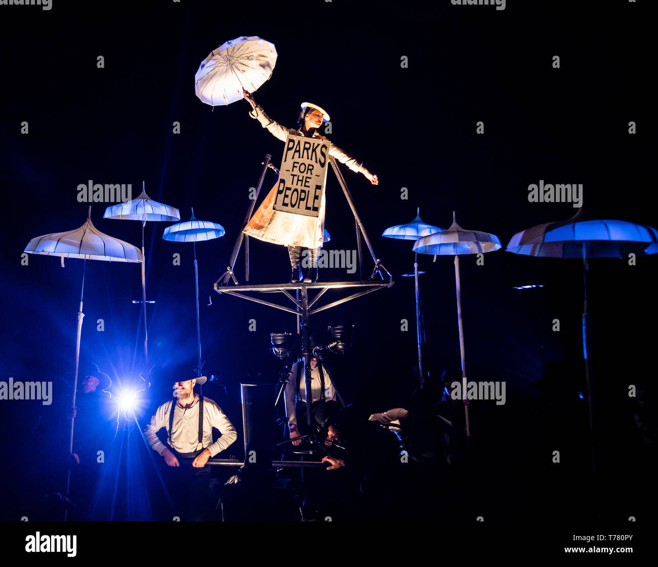 Artists performs during 'The Witching Hour', a large-scale immersive ...