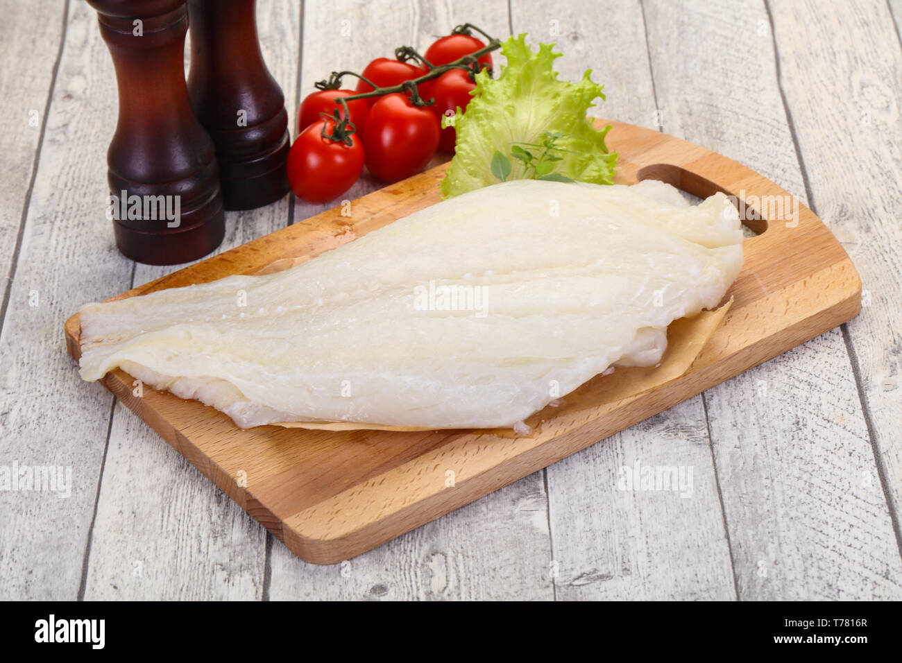 Raw Halibut Fillet