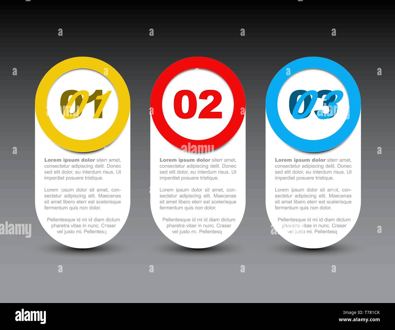 One two three - vector progress icons for four steps Stock Vector Image ...