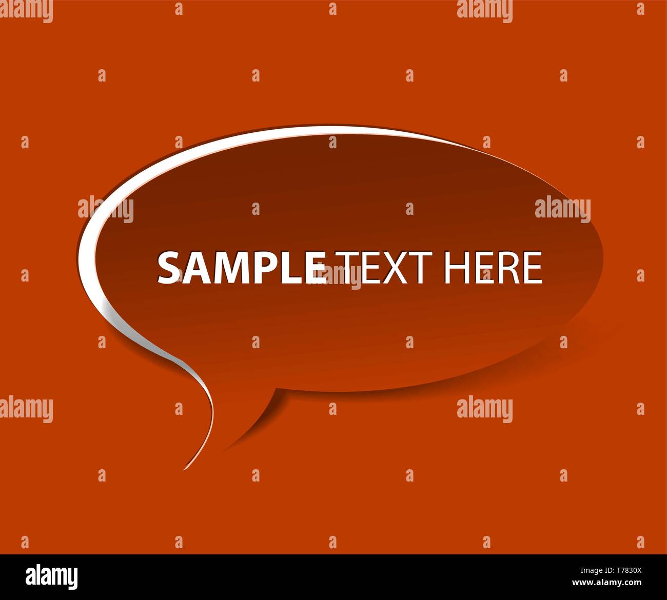Vector Red Bubble cut out paper (vector) - template for your content ...