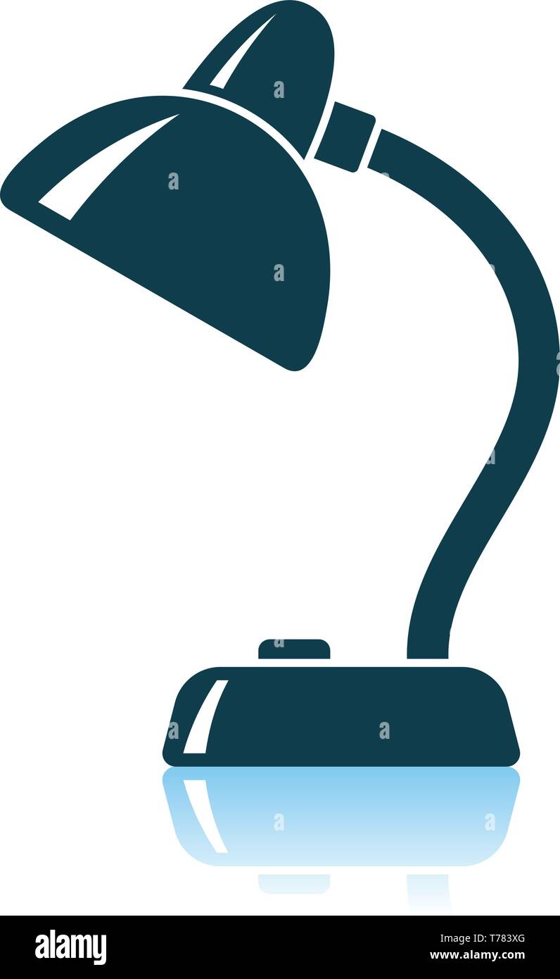 Lamp Icon. Shadow Reflection Design. Vector Illustration Stock Vector ...