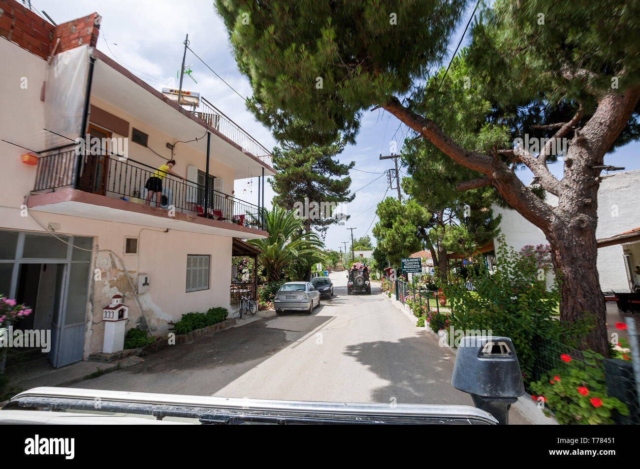 Sithonia, Chalkidiki, Greece - June 27, 2014: SUV car Land Rover ...