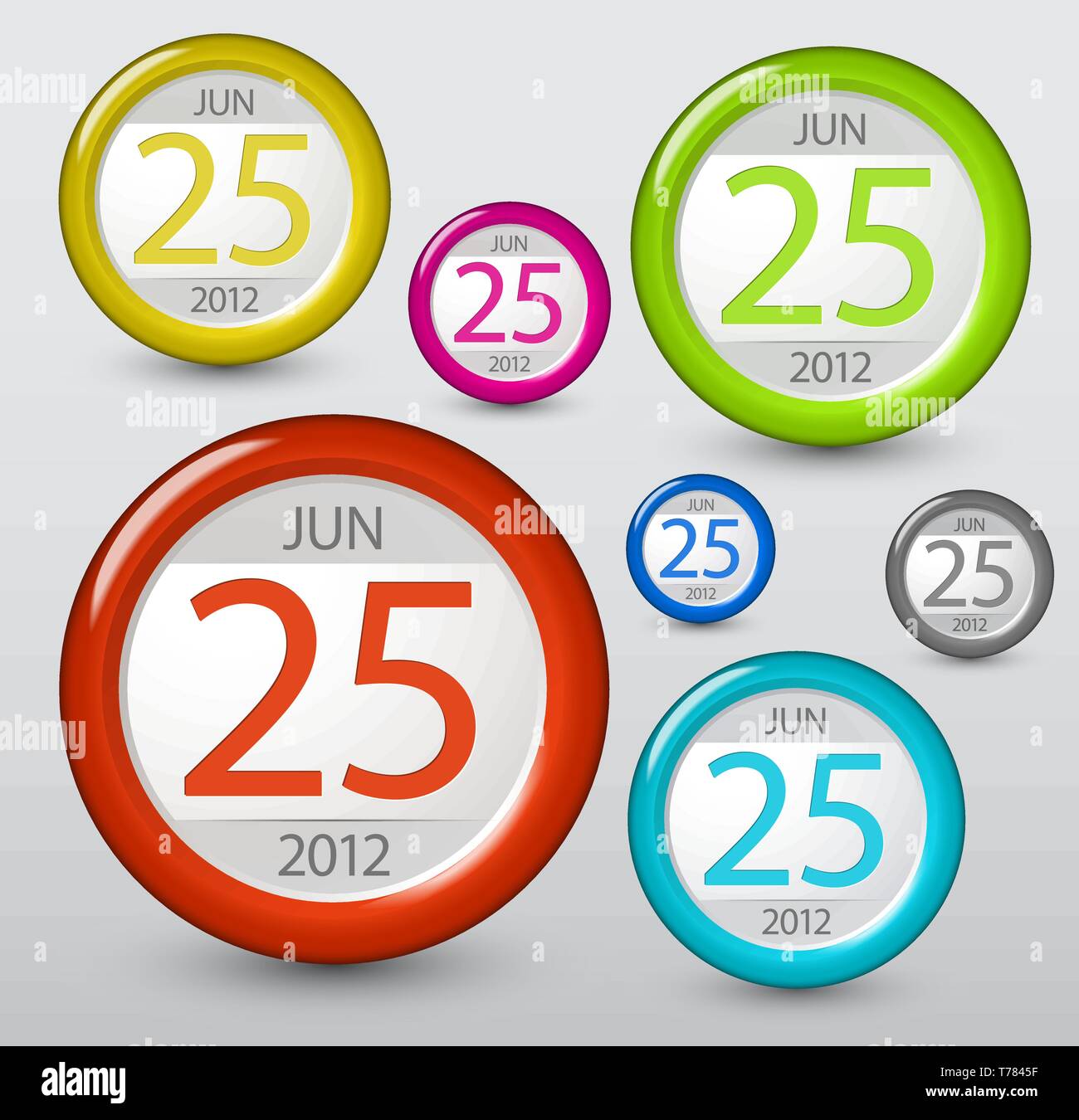 Vector date icon for your web or blog Stock Vector Image & Art - Alamy