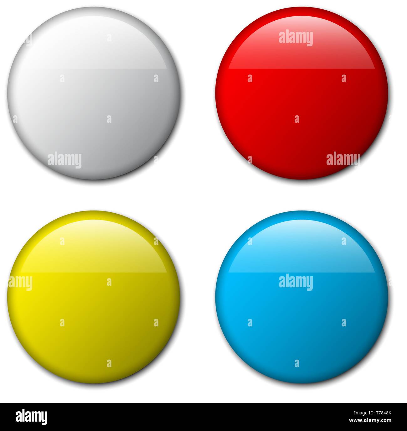 Blue badge plain hi-res stock photography and images - Alamy