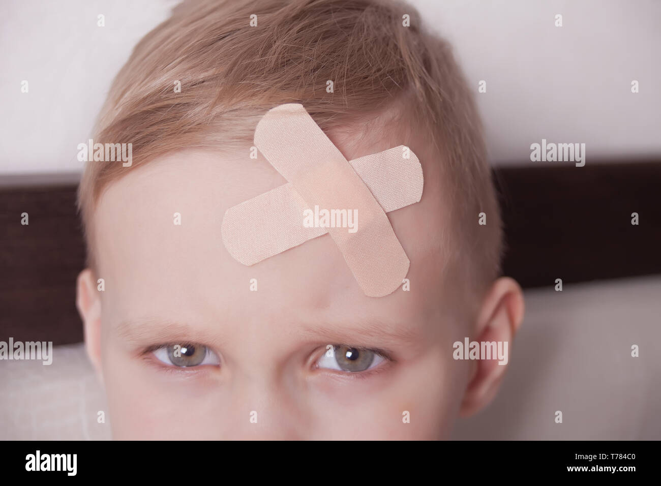 Forehead band aid hi-res stock photography and images - Alamy