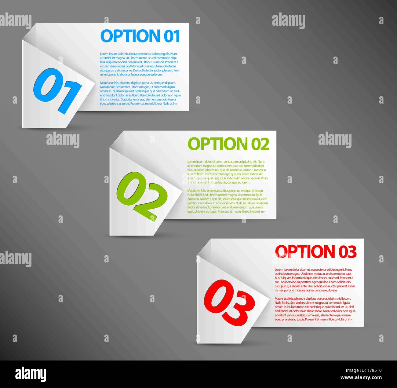 Vector white Paper Progress background / product choice or versions ...