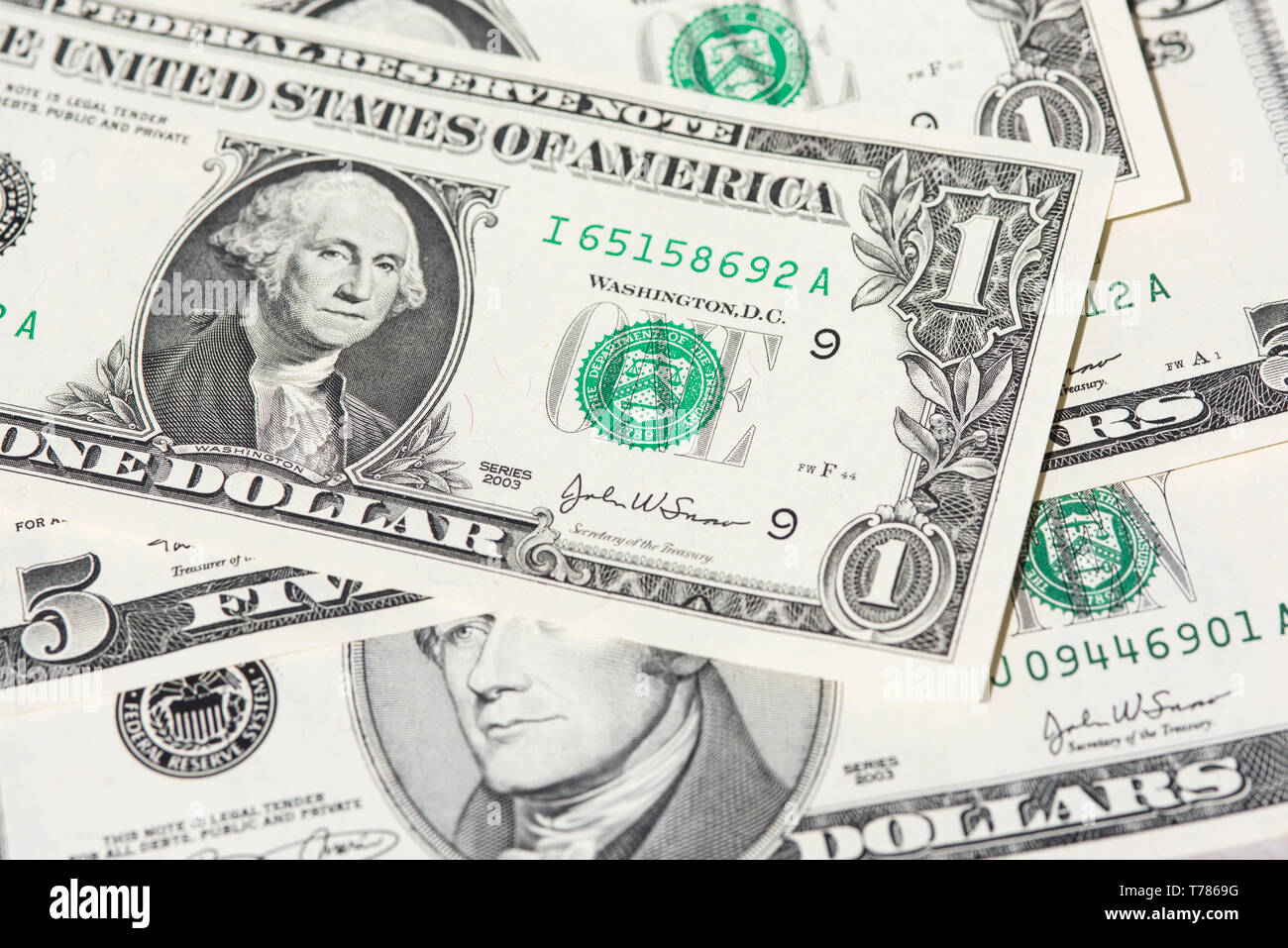 US Dollar bank notes, macro Stock Photo - Alamy