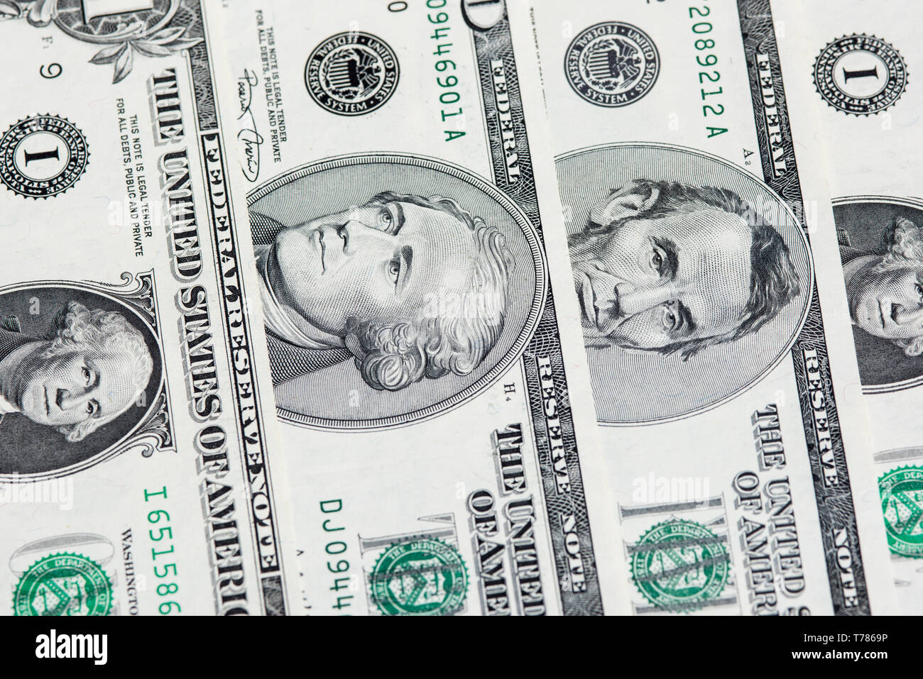 US Dollar bank notes, macro Stock Photo - Alamy